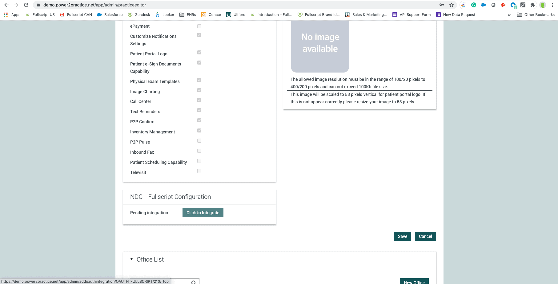 Power2Practice Integration | Fullscript