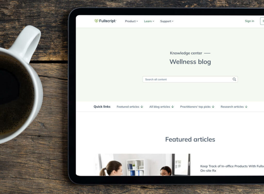 Fullscript: Easily build supplement plans for optimal health