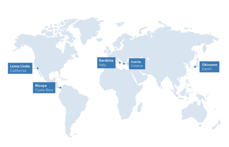 Blue Zones Map: Discover the 7 Longevity Hotspots | Fullscript
